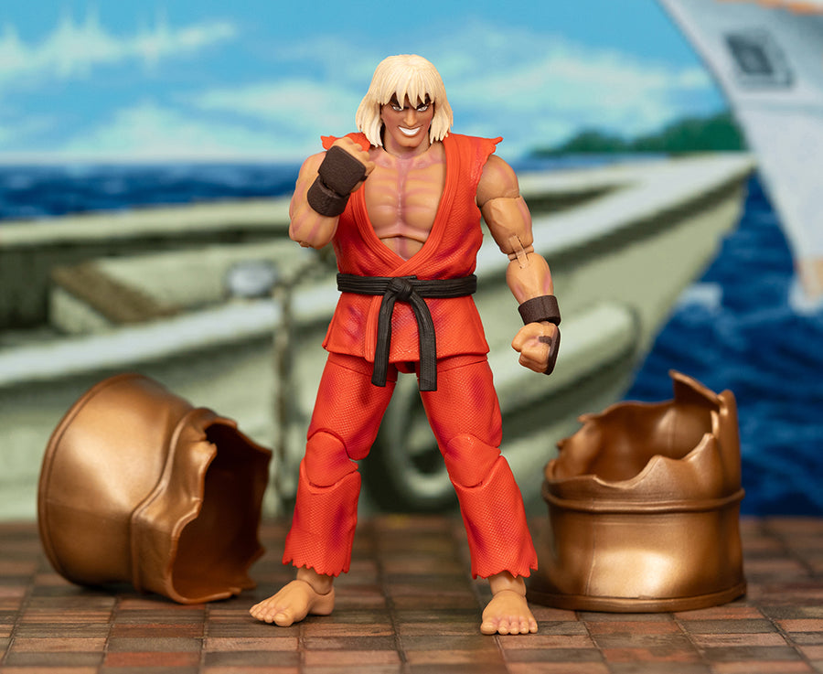 Ultra Street Fighter II Violent Ken 1/12 Scale Action Figure Deluxe Se ...