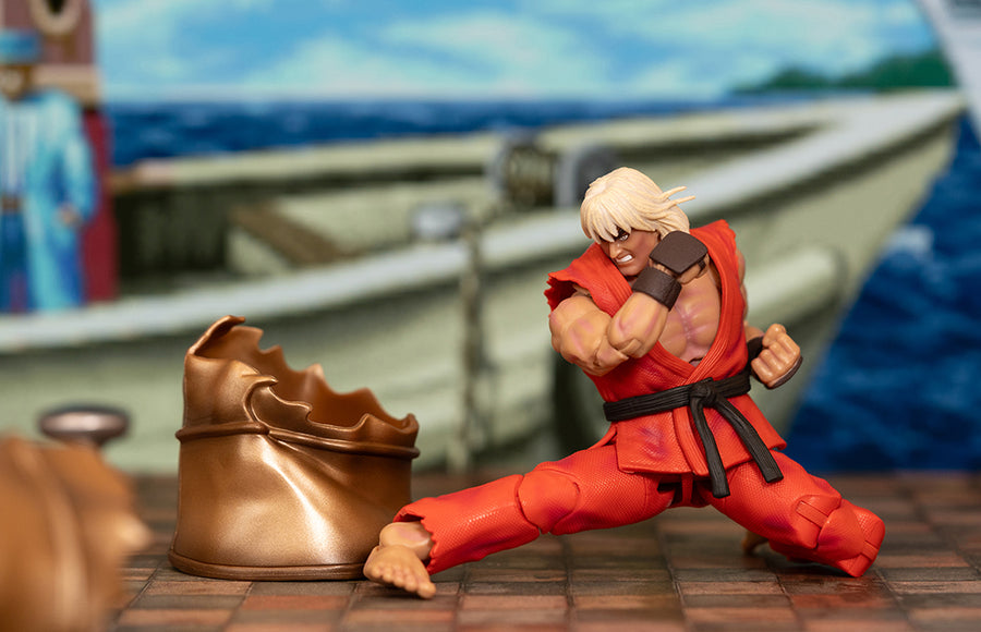 Ultra Street Fighter II Violent Ken 1/12 Scale Action Figure Deluxe Se ...