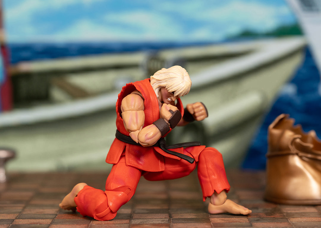 Ultra Street Fighter II Violent Ken 1/12 Scale Action Figure Deluxe Se ...