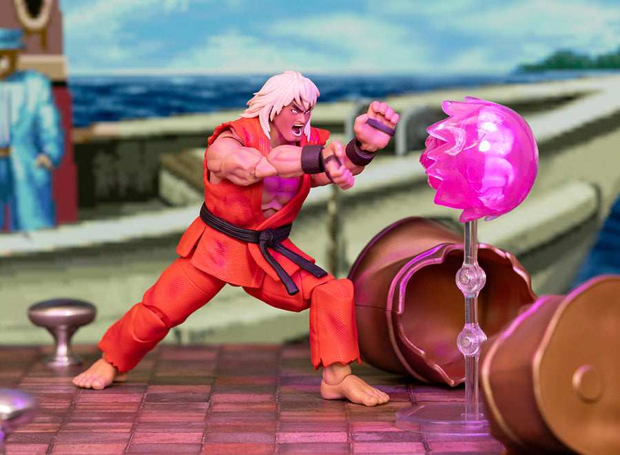 Ultra Street Fighter II Violent Ken 1/12 Scale Action Figure Deluxe Se ...