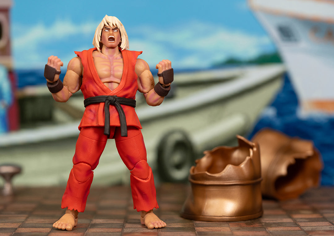 Ultra Street Fighter II Violent Ken 1/12 Scale Action Figure Deluxe Se ...