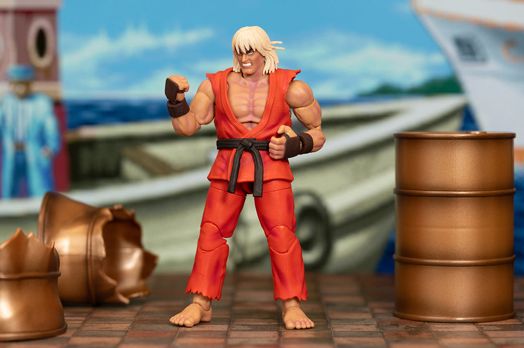 Ultra Street Fighter II Violent Ken 1/12 Scale Action Figure Deluxe Se ...