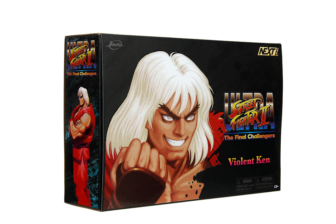 Ultra Street Fighter II Violent Ken 1/12 Scale Action Figure Deluxe Se – Jada Toys